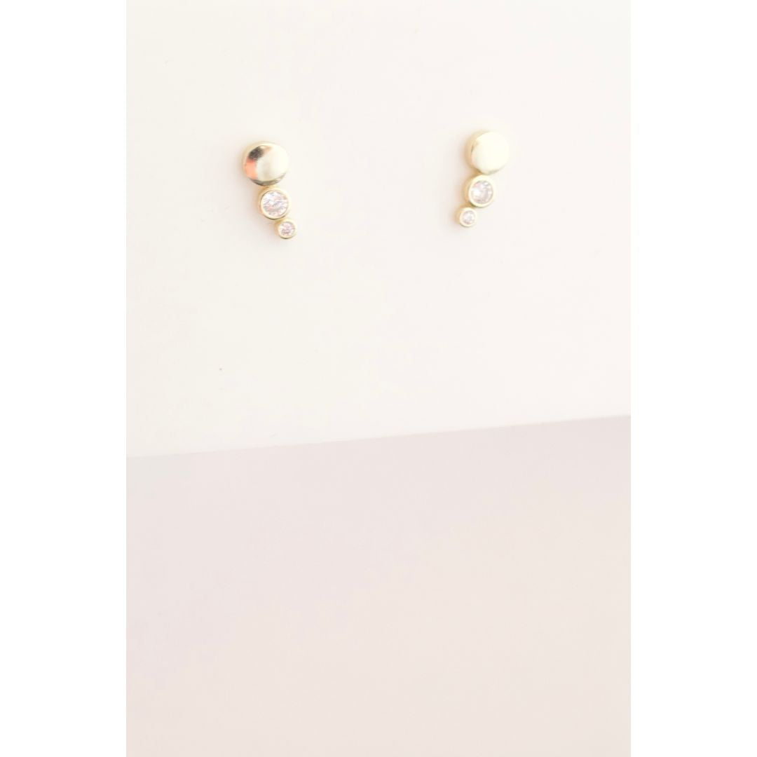 Aro Tua Cz & Plain Stud