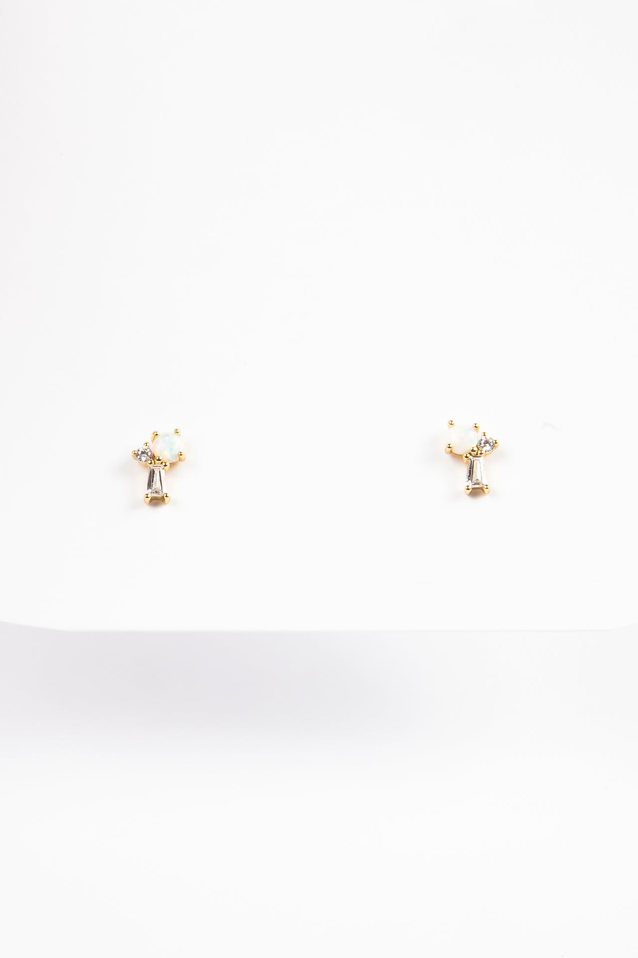 Aro Baby Opal & CZs mini Stud