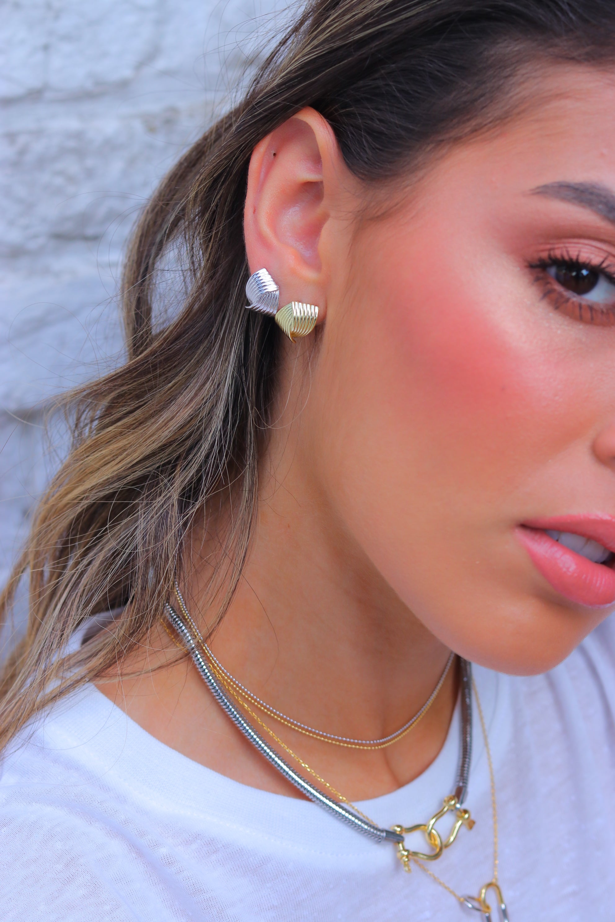 Aro Double Fanny Small Stud