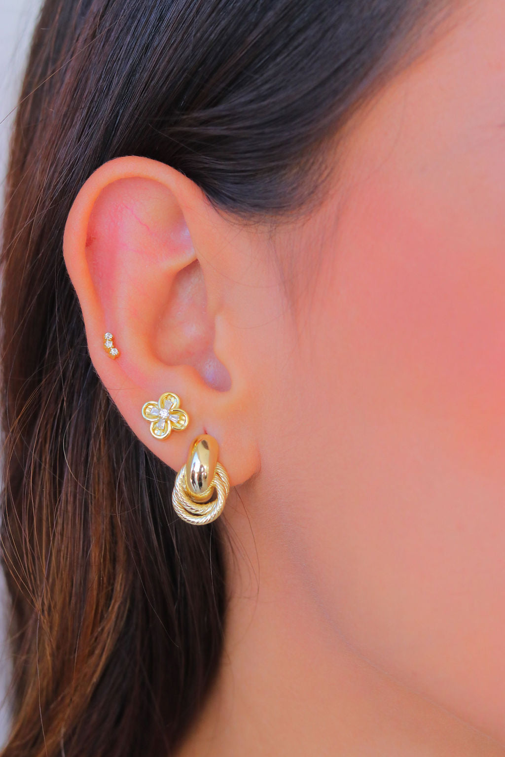 Aro Double Ropey Dangle