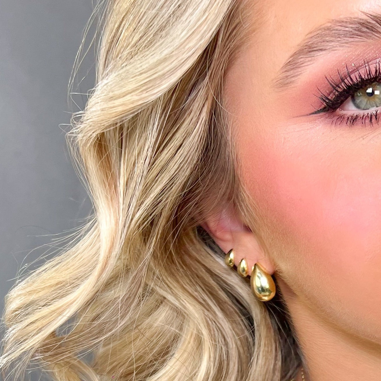 Aro Sterling Silver Drop Stud