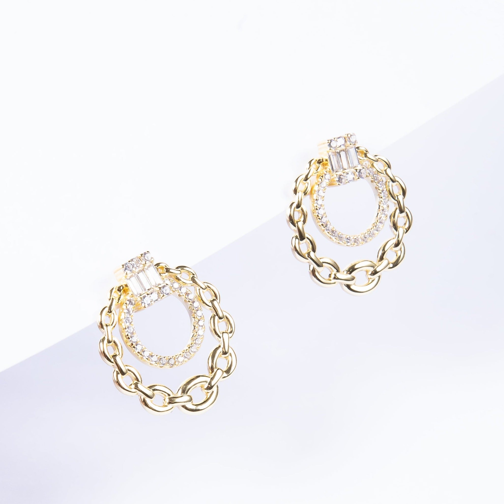 Aro Double Circle Stud